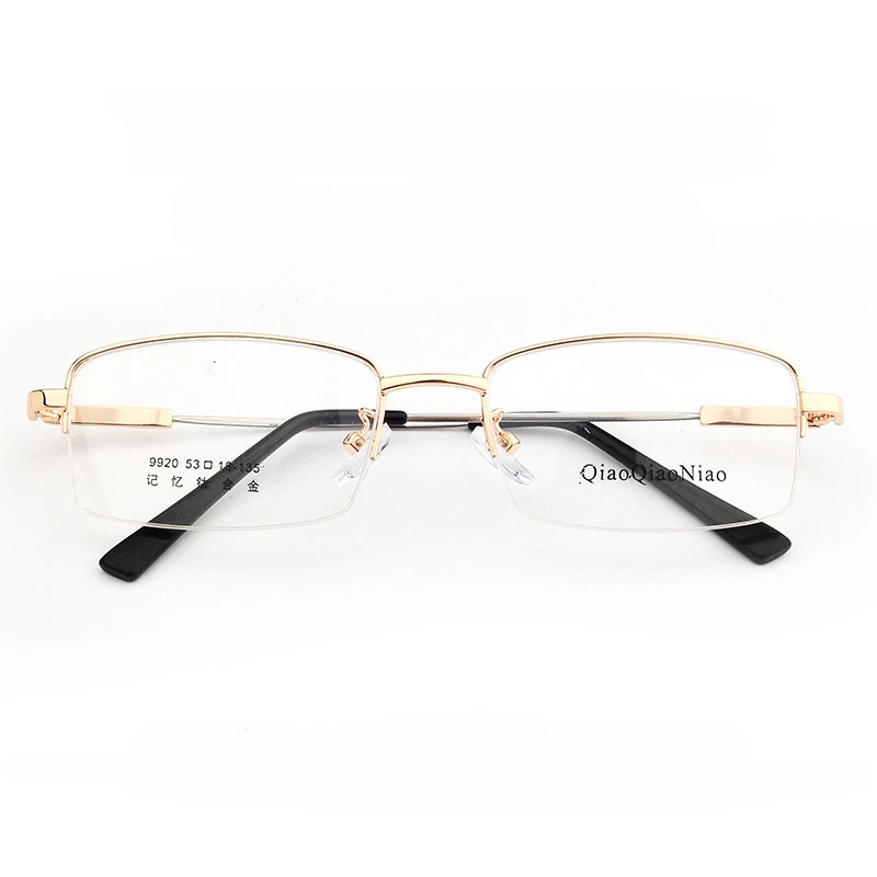 53-18-135-Super-Elastic-Memory-Titanium-Metal-Half-Rim-Glasses-Frame ...