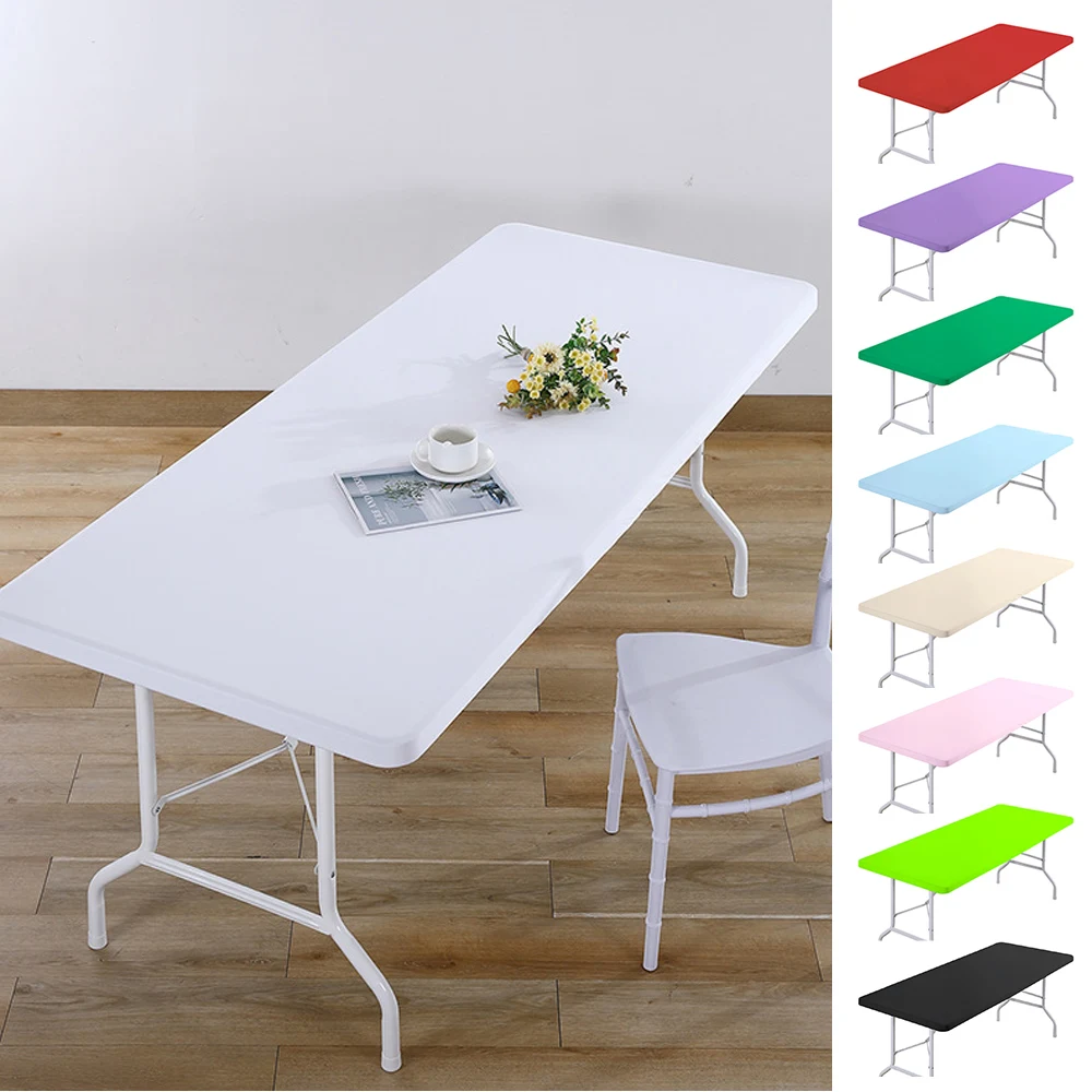 Solid-Color-Stretch-Cocktail-Tablecloth-For-Wedding-Banquet-Color ...
