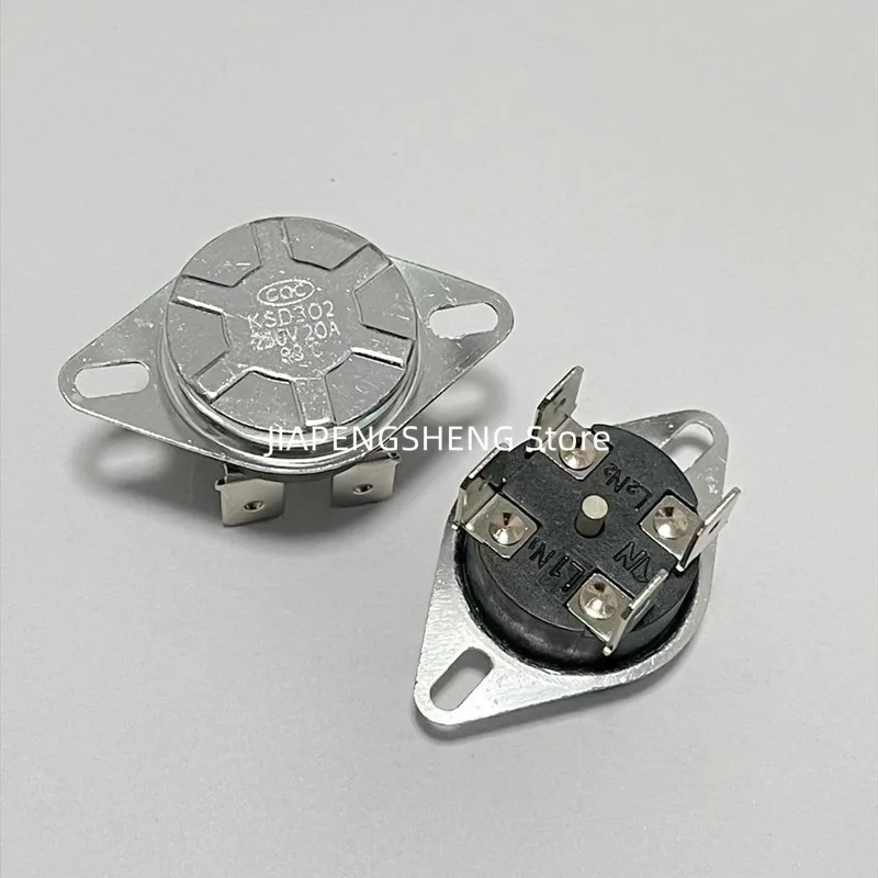 1PCS-KSD302X-KSD302T-KSD302-20A-250V-65-Celsius-Degree-Circular-Head ...