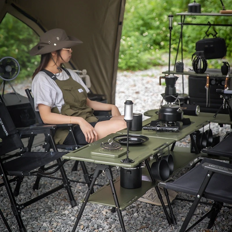 Outdoor-Portable-Picnic-Green-Tactical-Table-Camping-Folding-Tactical ...