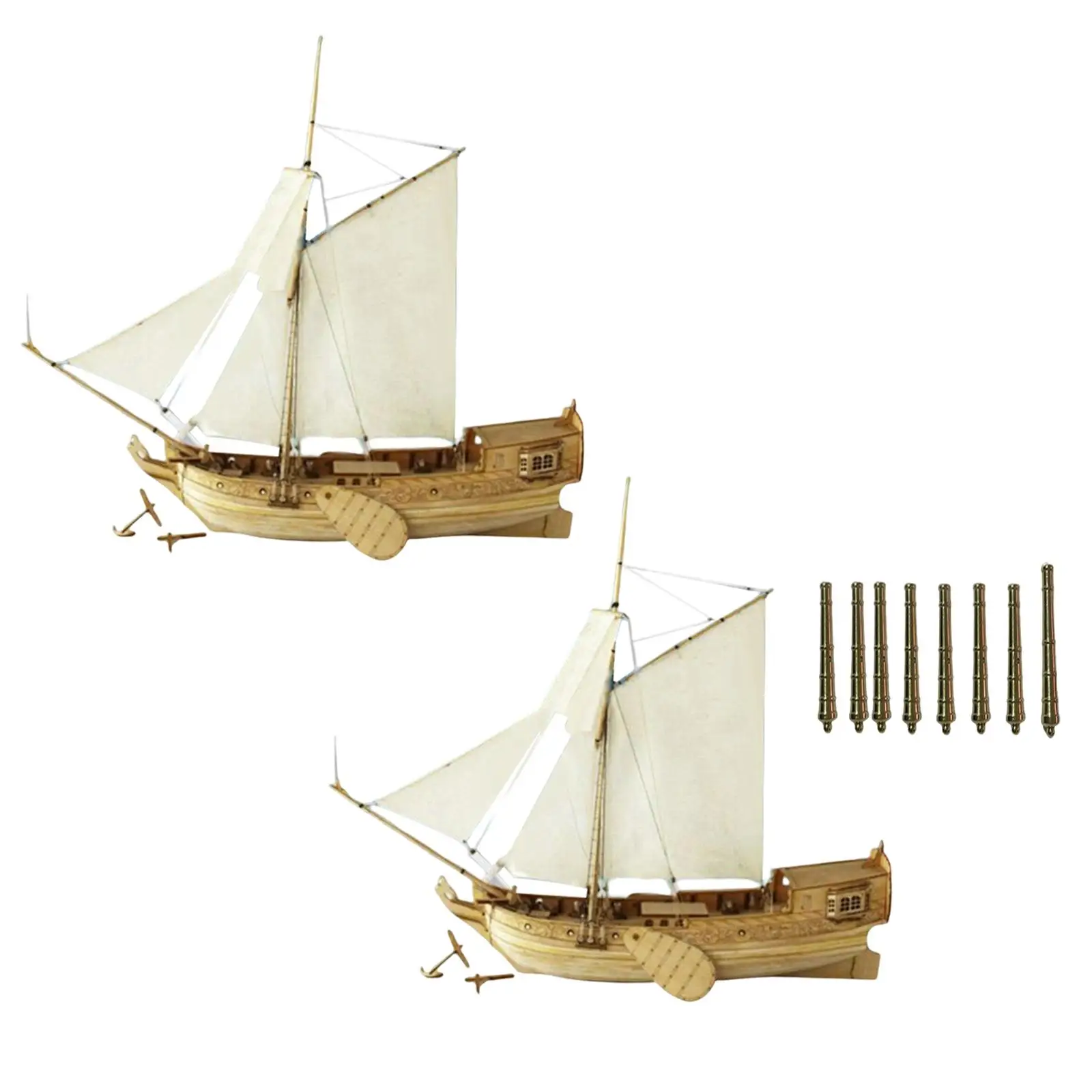 1-80-Scale-Sailing-Boat-Model-DIY-Wood-Crafts-for-Home-Desktop ...
