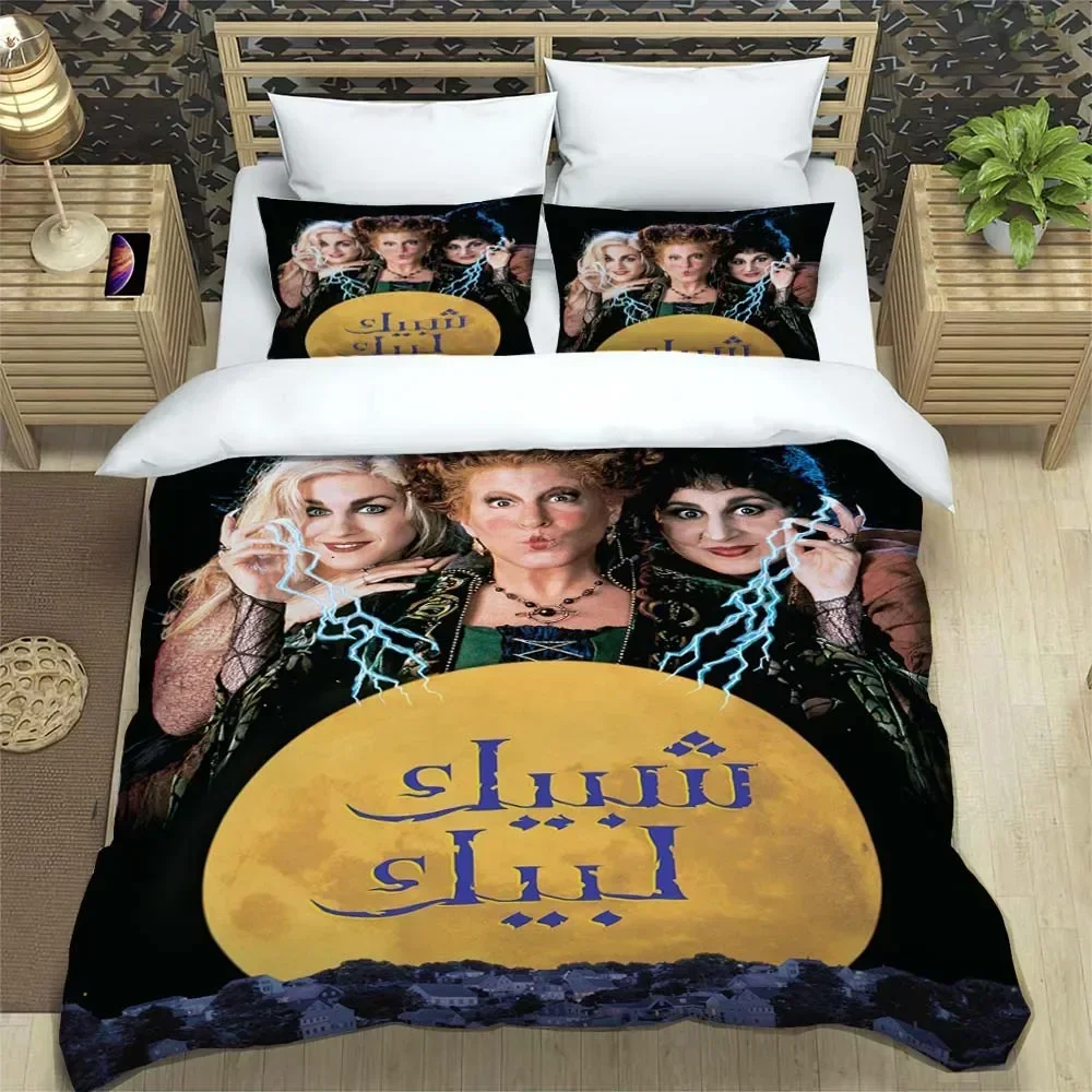 Disney-Halloween-Hocus-Pocus-Quilt-Cover-With-Pillowcases-Microfiber-3D ...