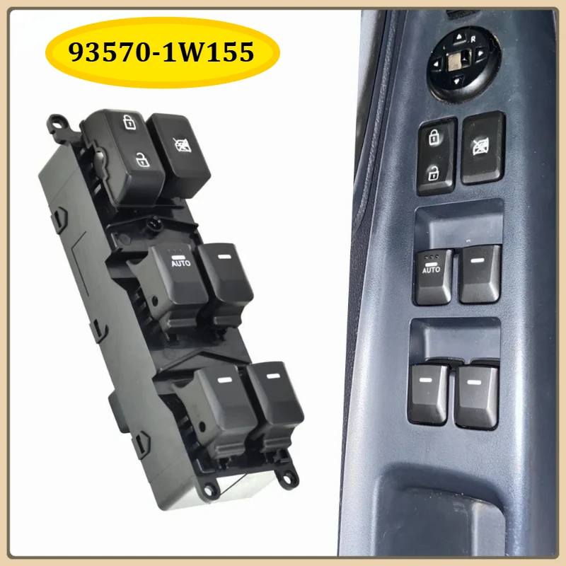 93570-1W155 16PIN Car Front Left Drive Side Power Window Control Switch ...