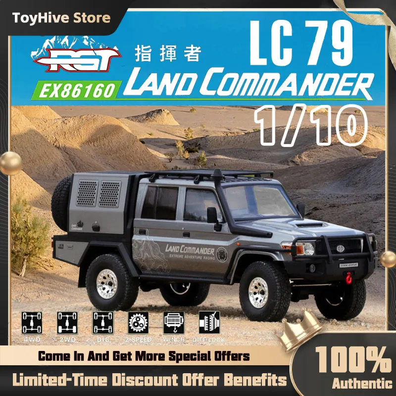 RGT EX86160 1:10 LC79 Land Commander CRAWLER LC79 Remote Control ...