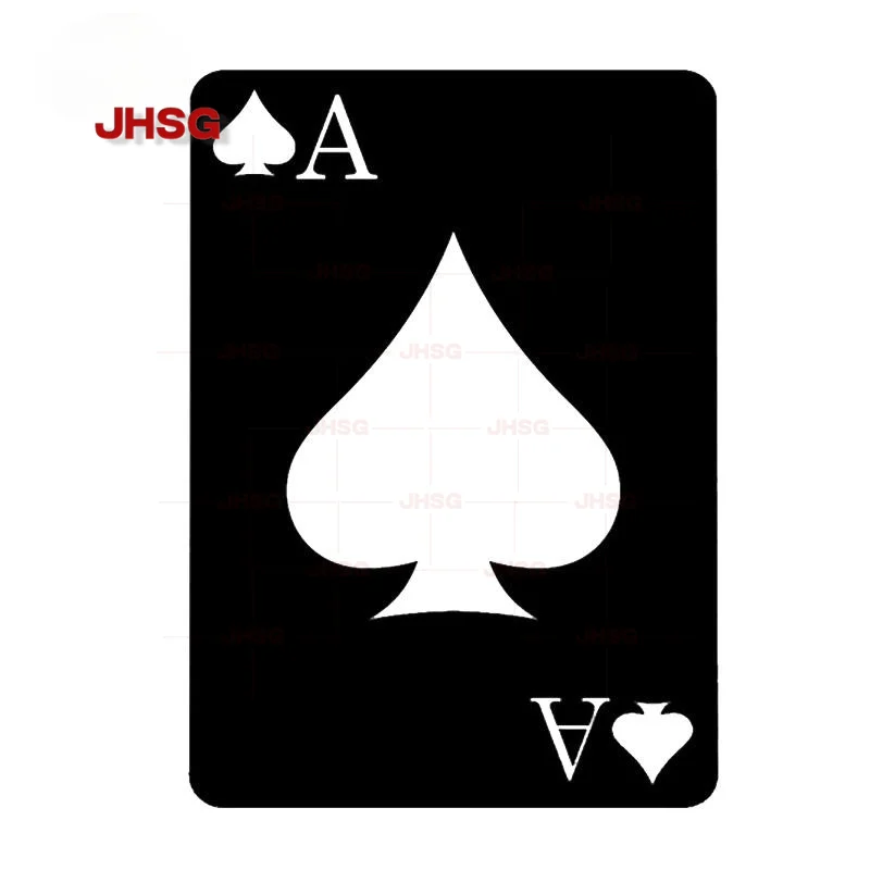 Personalized Car Stickers Artistic Spades Gambling Poker Ace Icon Cards ...