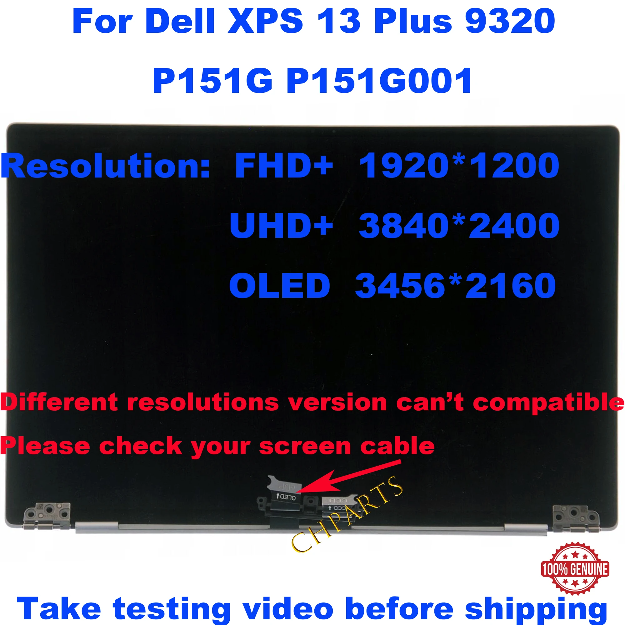 3-5K-OLED-Touch-Screen-For-Dell-XPS-13-Plus-9320-P151-P151G001 ...