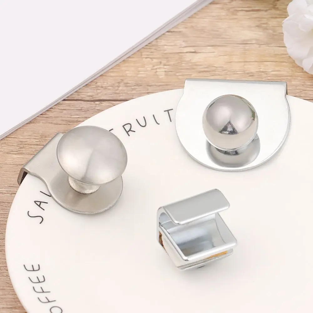 Stainless Steel Glass Clip Door Handle Glass Showcase Cabinet Door ...