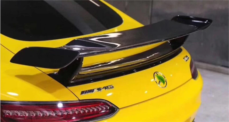 Real Carbon Fiber Spoiler For Mercedes Benz AMG GT GTS GTC C190 2015-2023 High Quality Rear Wing ...