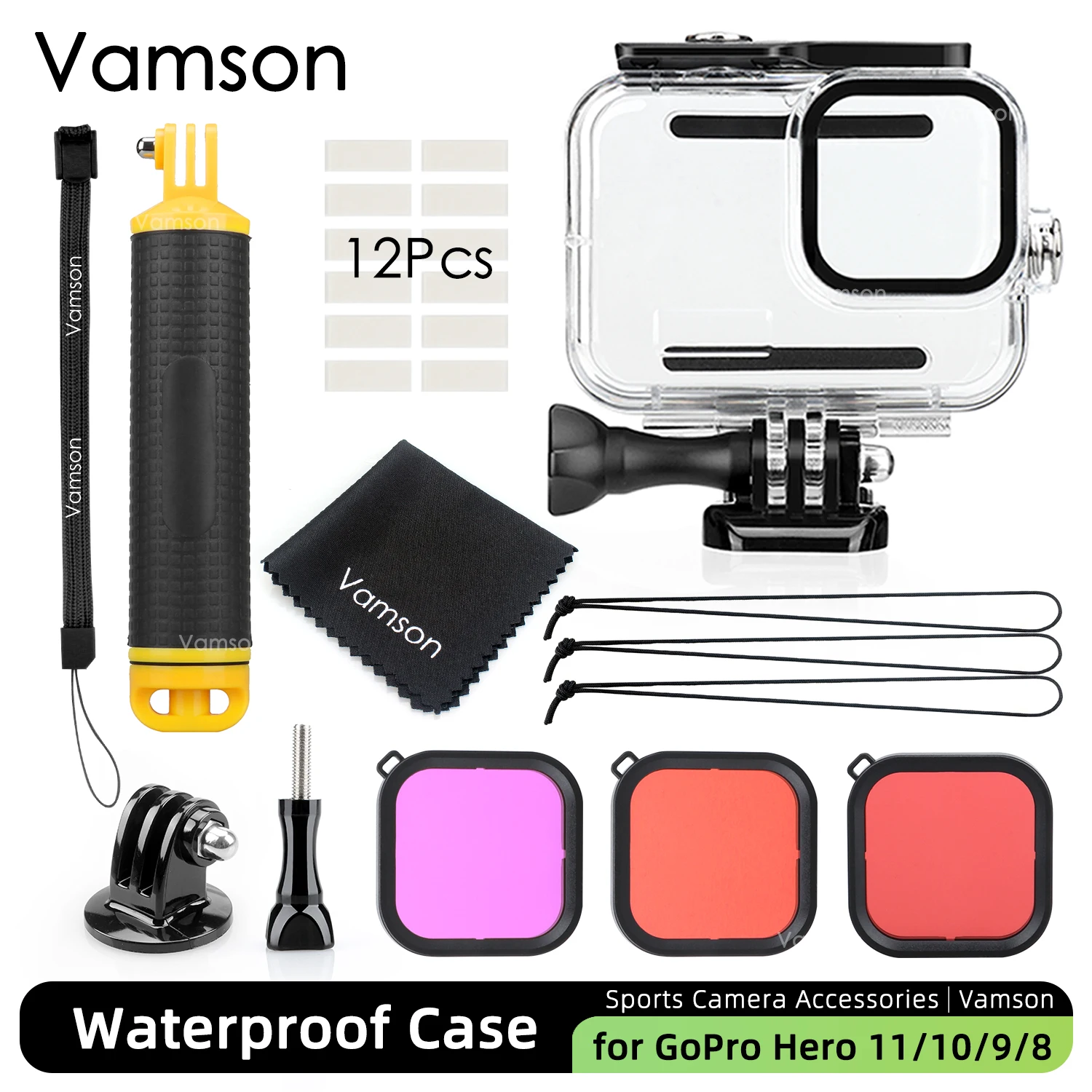Vamson-60M-Underwater-Waterproof-Case-for-GoPro-Hero-12-11-10-9-8 ...