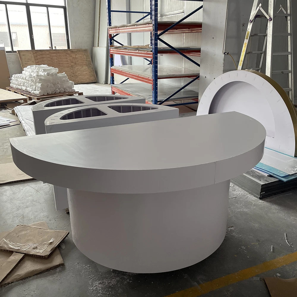 Luxury-Modern-Style-Semi-Circle-Pvc-White-Acrylic-Wedding-Decoration ...