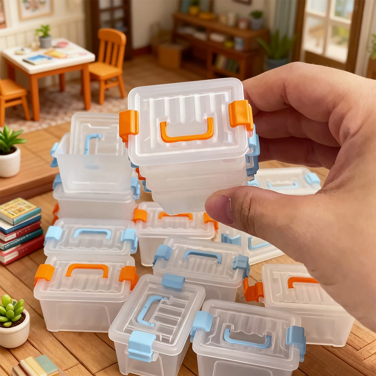 5/10pcs Mini Storage Boxes, Dollhouse Storage Box, Miniature Warehouse ...