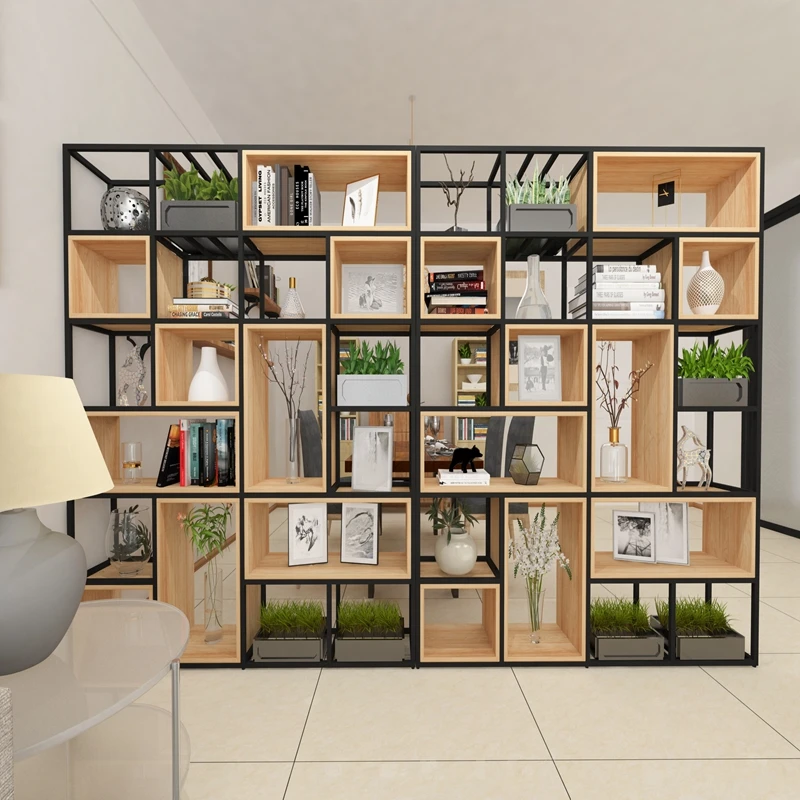 Simple-floor-partition-multi-layer-storage-and-display-rack-living-room ...