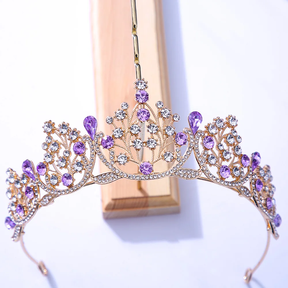 KMVEXO-Purple-Tiaras-Crowns-for-Women-Wedding-Bridal-Hair-Accessories ...