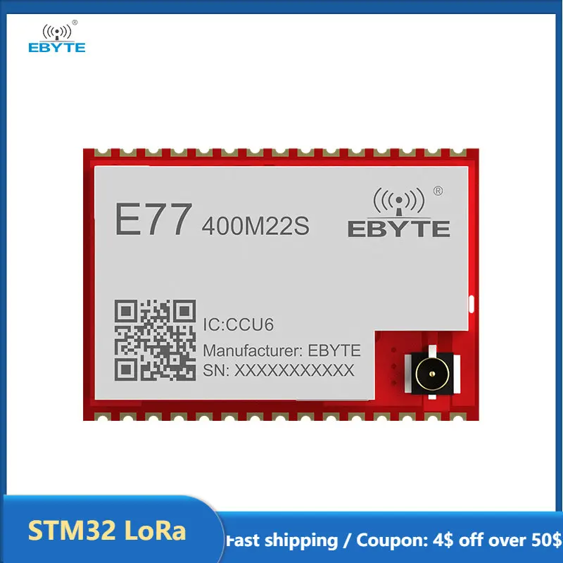 STM32ไร้สายโมดูล LoRa EBYTE E77 400M22S E77 900M22S 433/470MHz 868 ...