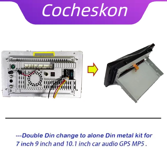 Double-Din-Changed-To-Alone-Din-Metal-Kit-for-9-or-10-Inches-Car-Audio ...