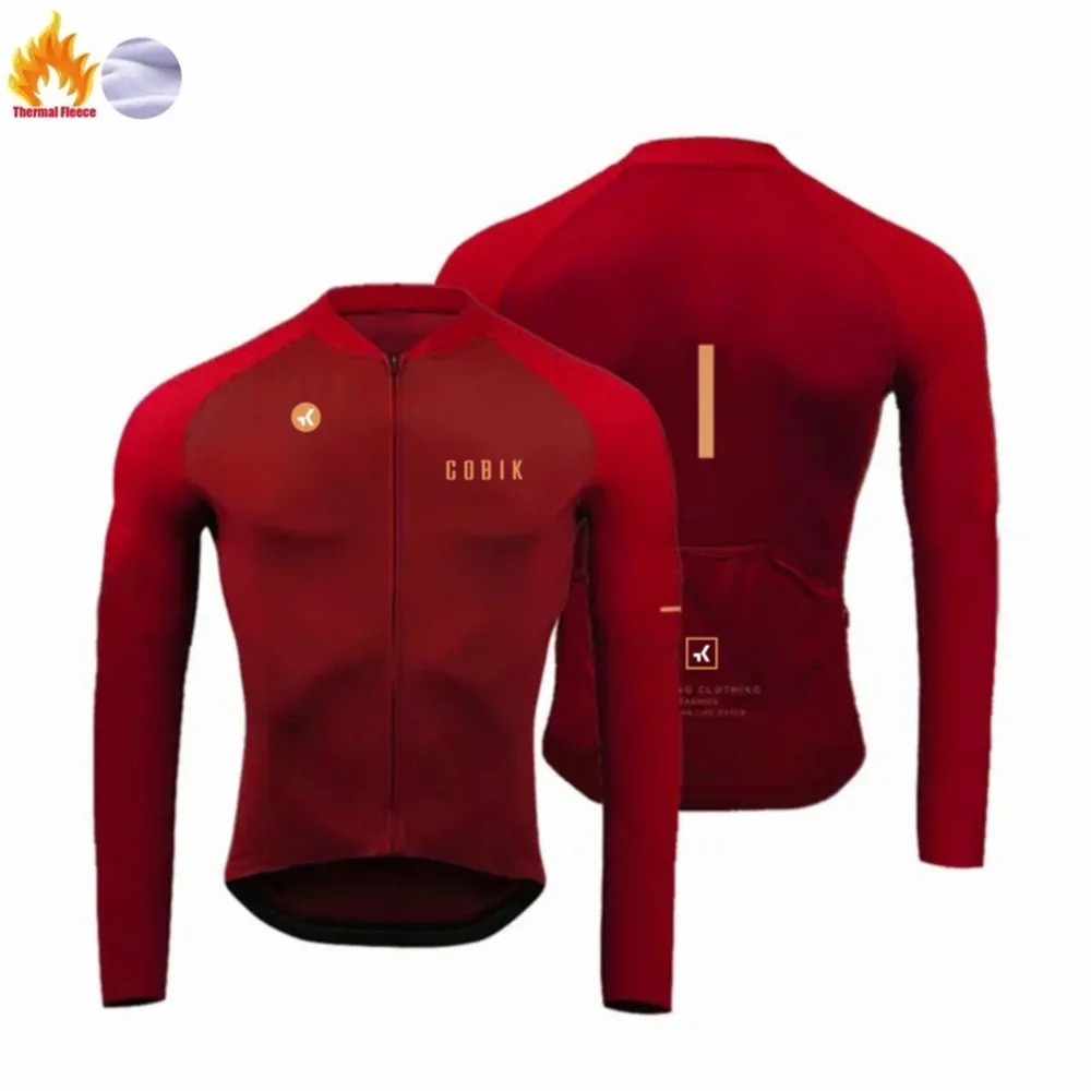 Cobik-Chaqueta-t-rmica-de-Ciclismo-para-hombre-abrigo-de-manga-larga ...