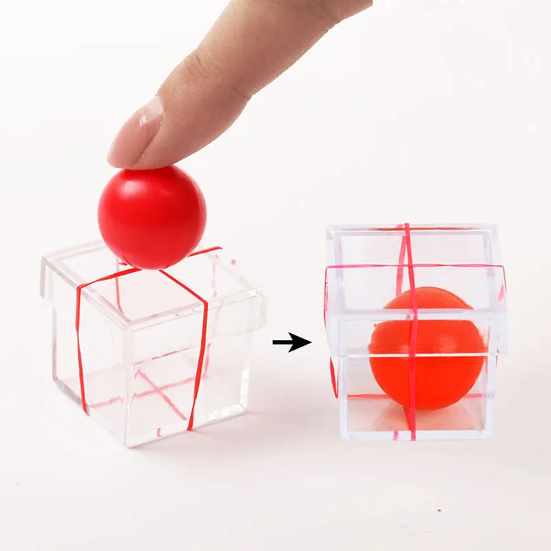 1 Set Magic Props Children Ball Penetrating Through Box Magic Toy Magic ...