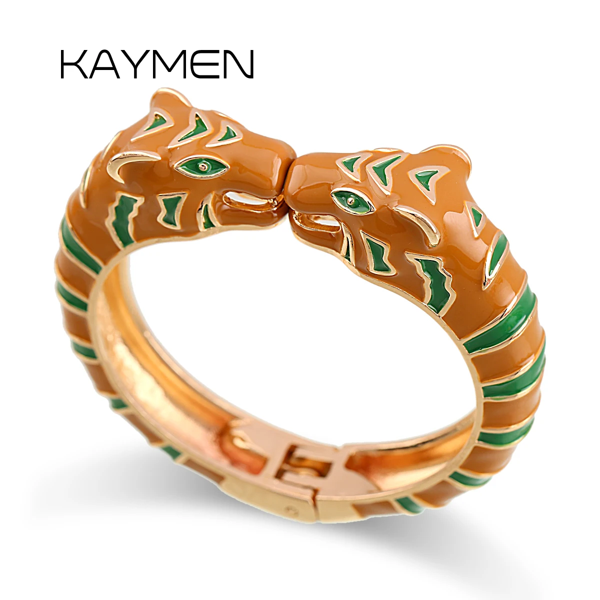 KAYMEN-New-Enamel-Colorful-Tiger-Bangle-Cuff-Bracelet-for-Women-Girls ...