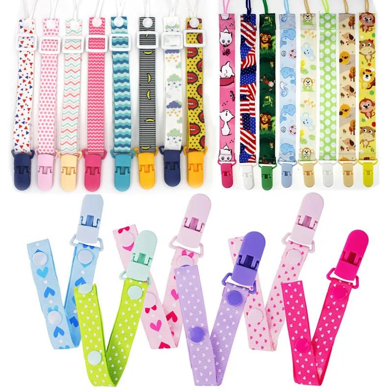 Baby-Pacifier-Clip-Holder-Ribbon-Dummy-Chains-Nipple-Holder-Soft-Cotton ...
