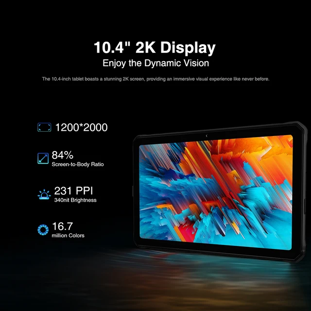 DOOGEE-R10 Rugged Tablet, 10.4 “, 2K Display, Helio G99, Octa Core ...