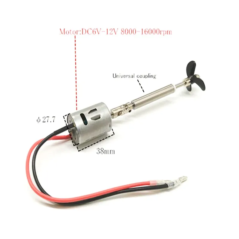 Model-380-Motor-DC-6V-12V-7-2V-rakit-lengan-panjang-poros-kapal-Motor ...