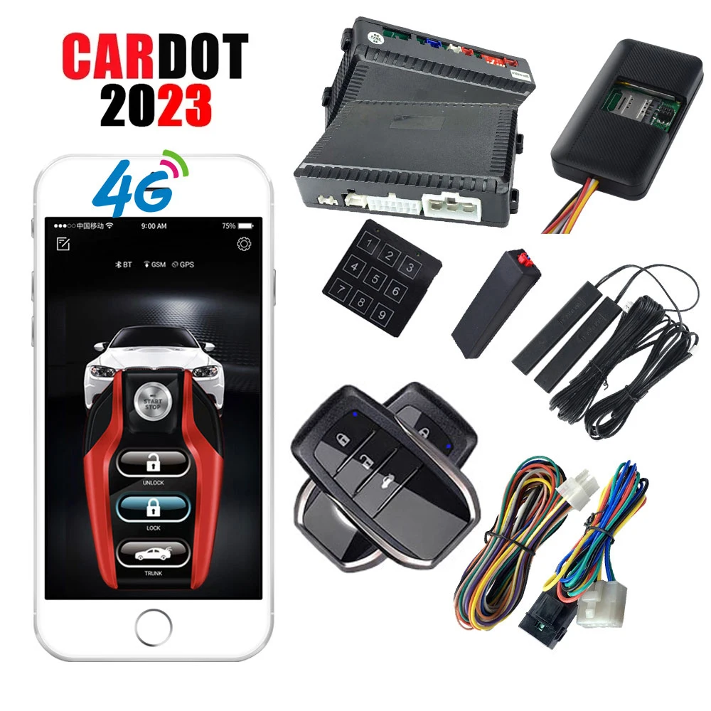 Cardot-Alarme-de-carro-com-entrada-Keyless-passiva-igni-o-remota-para ...