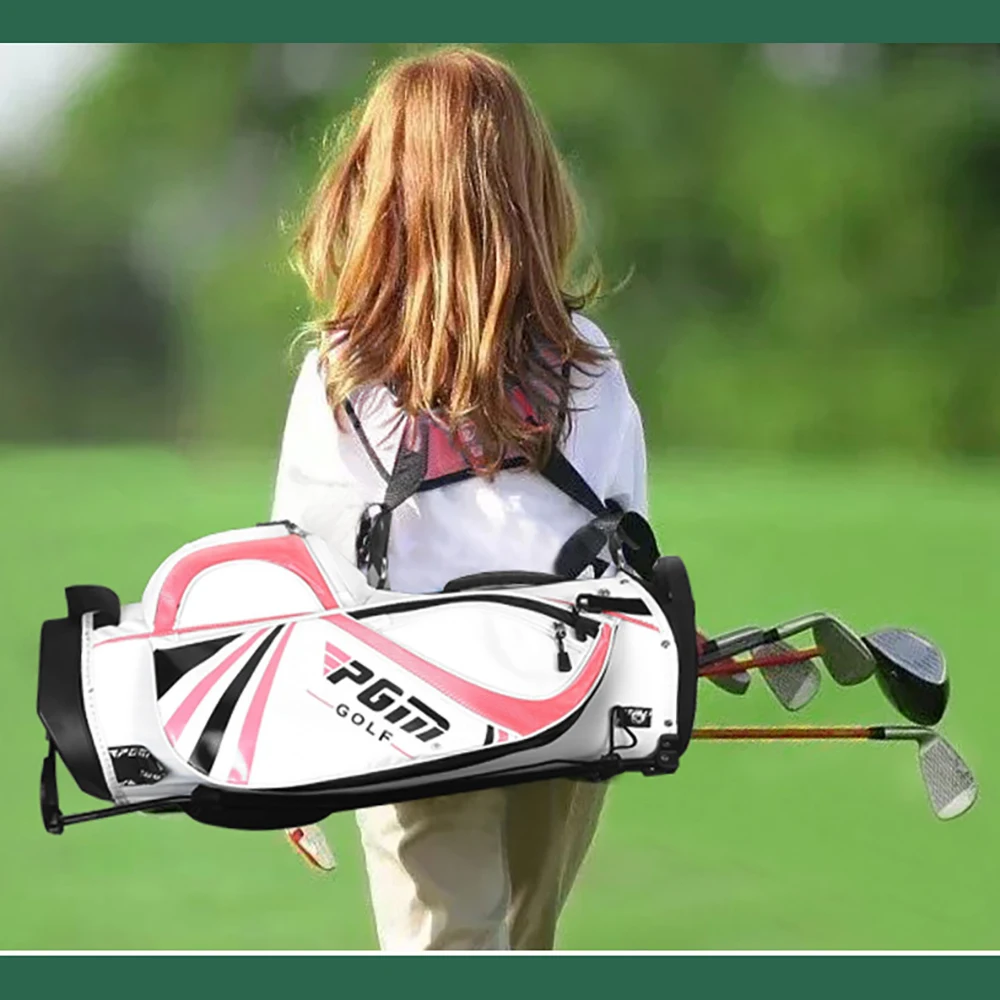 PGM-Junior-Kids-Golf-Bag-Portable-Golf-Rack-Stand-Bag-Light-Golf-Club ...
