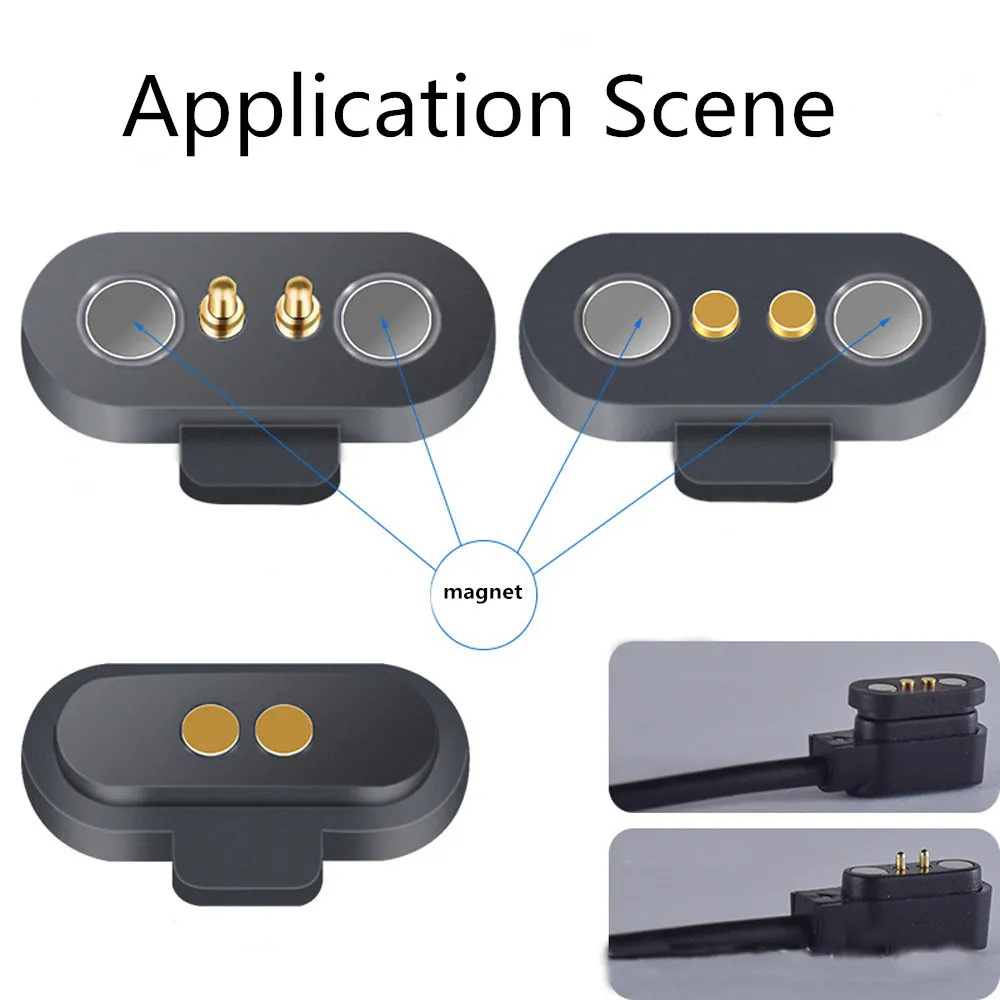 1Pair-2-3-4-5P-12V-1A-Waterproof-Magnetic-Pogo-Pin-Connector-Pogopin ...