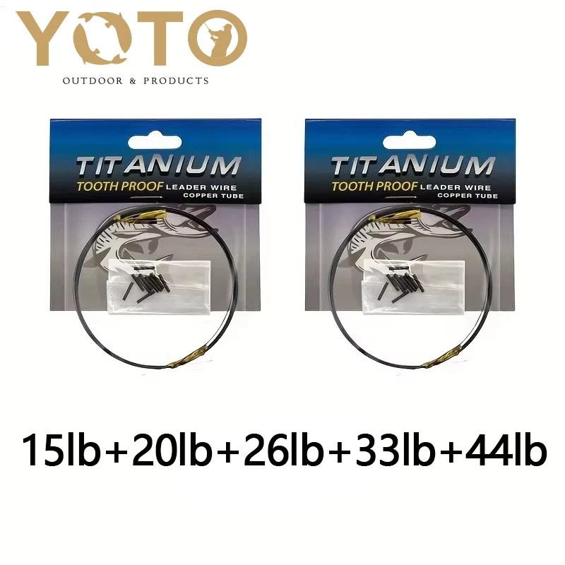 Bite-Proof Titanium Leader Line Kit, 10ft with Sleeves for Saltwater ...