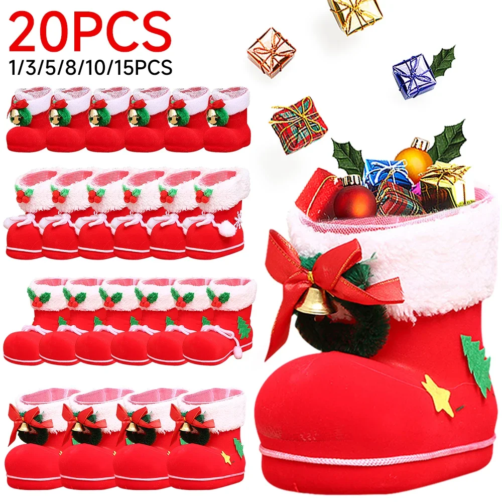 1-6PCS-Christmas-Candy-Bags-Red-Candy-Boots-Christmas-Bags-for-Sweets ...