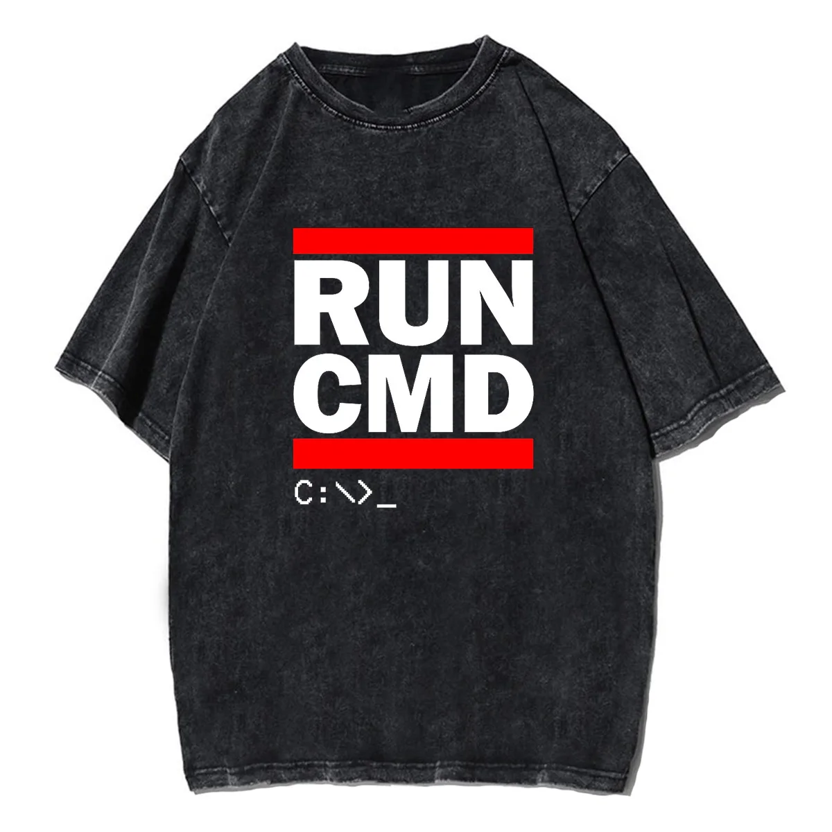 RUN-CMD-C-Classic-Computer-Programmer-Washed-Cotton-Oversize-T-Shirt ...