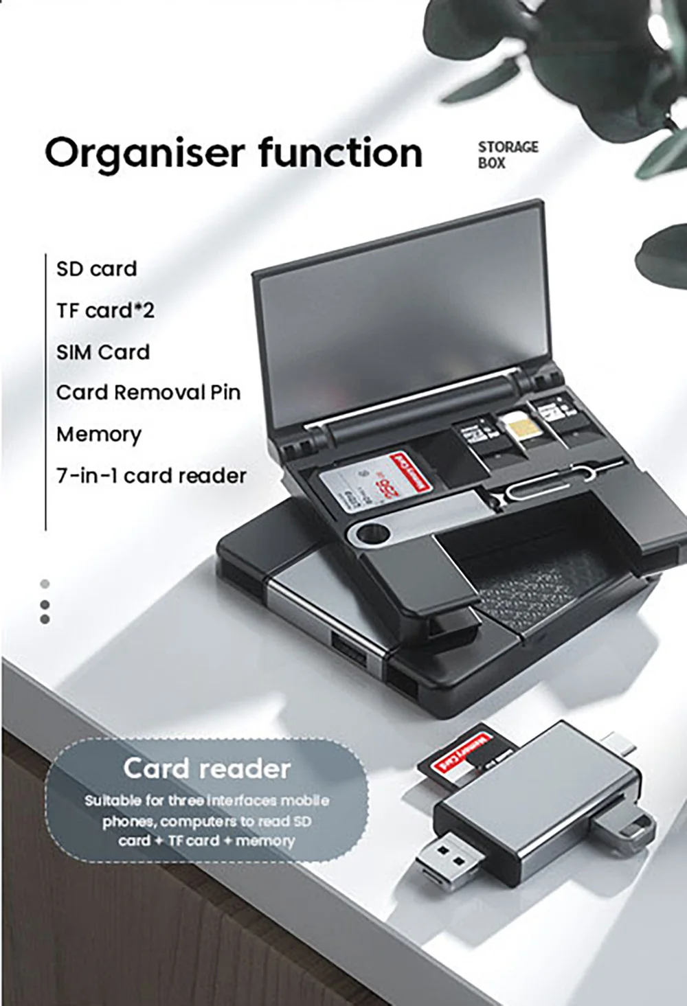 Lettore Scheda Sd Adattatore Lettore Schede 4 In 1 OTG - Per Smart Card ...