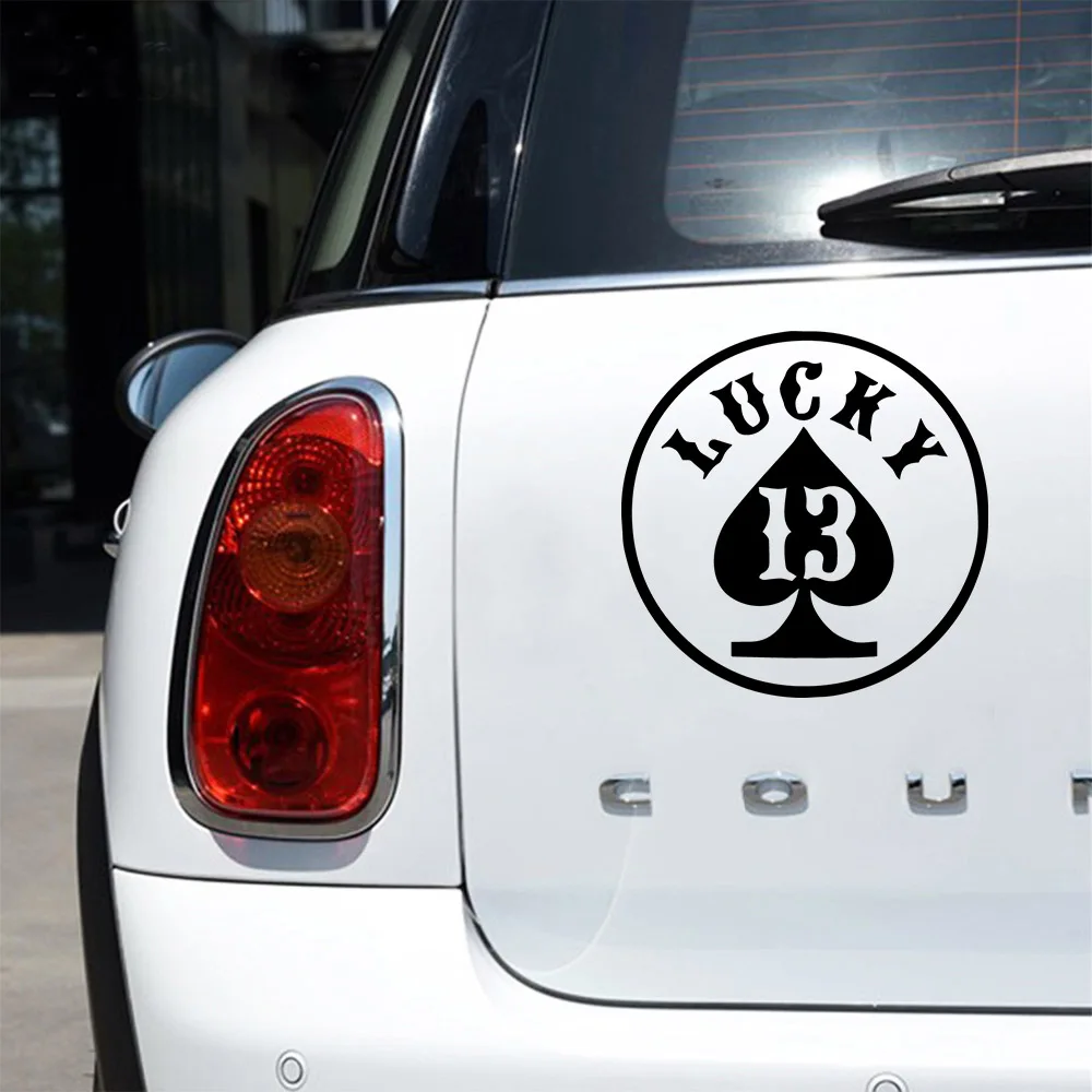 Lucky-13-Decal-Vinyl-Car-Sticker-Creative-Fashion-Accessories ...