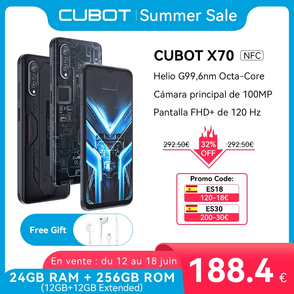 [Estreno mundial] Cubot X70, Smartphone Android, Helio G99, 120 Hz ...