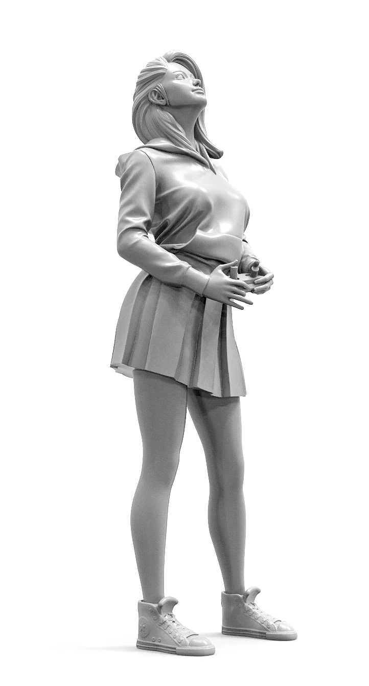 1-24-Scale-Die-Cast-Resin-Figure-Model-Assembly-Kit-Girls-In-Action ...