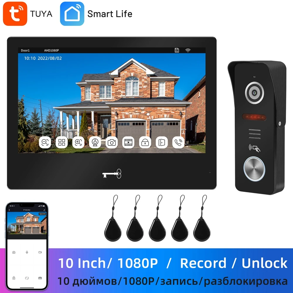Indomita Tuya Smart Home WiFi Intercom System,Outdoor Video Doorbell ...