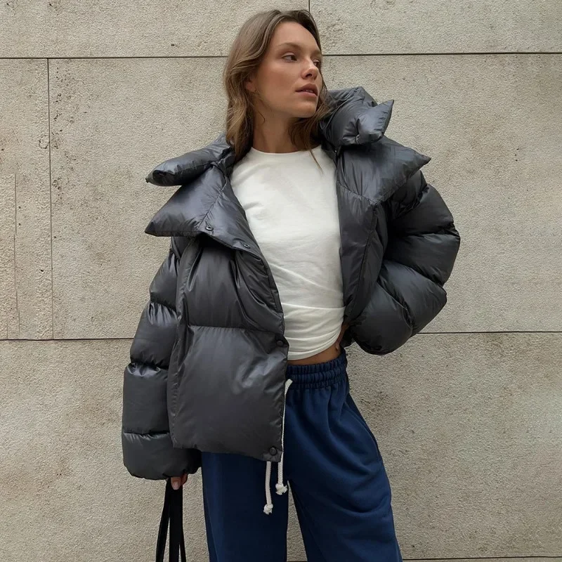 Talenza Thick Parka Coat Long Sleeve Padded Jacket Women's Winter Warm ...