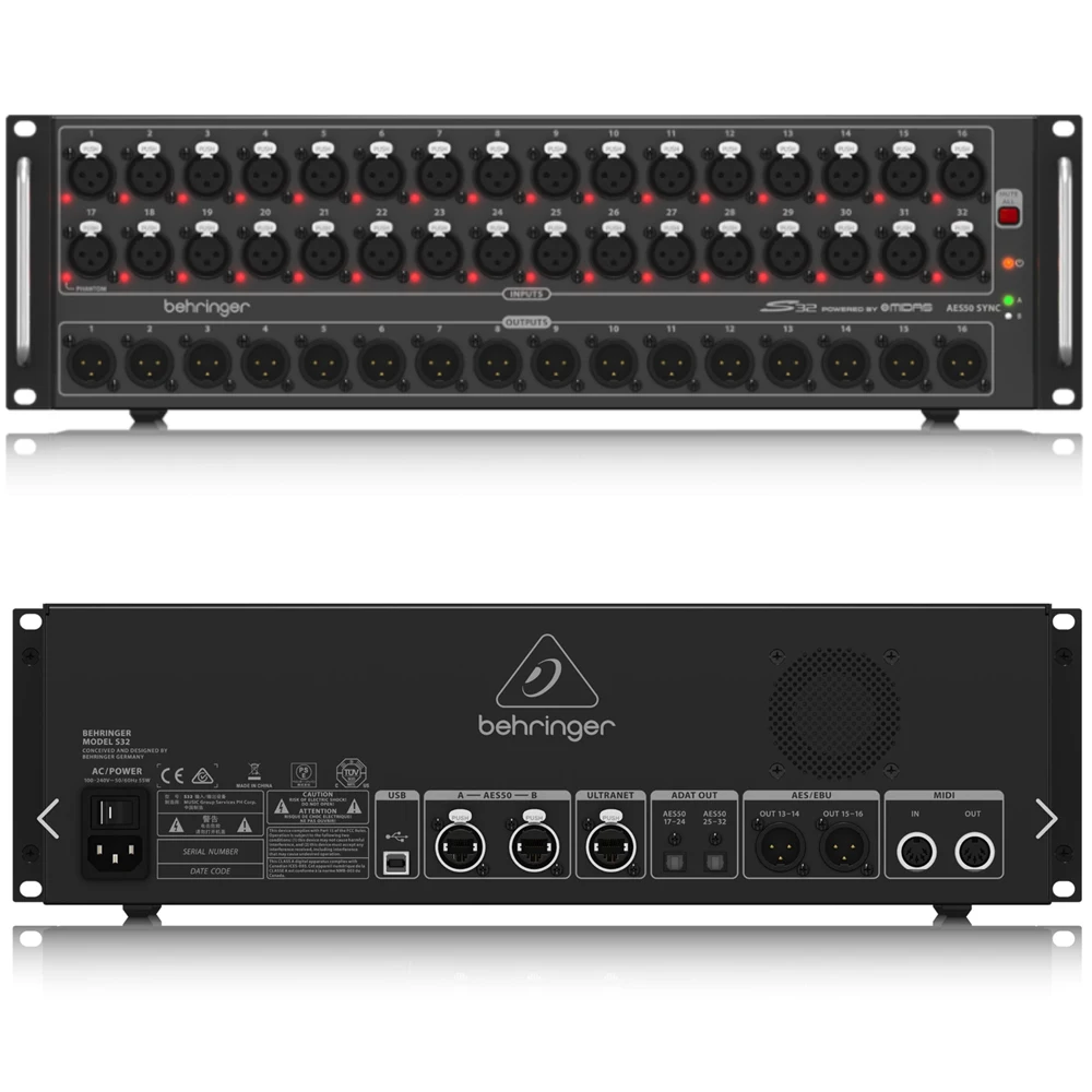 Behringer-S32-32-input-16-output-Digital-Stage-Box-with-Remote ...