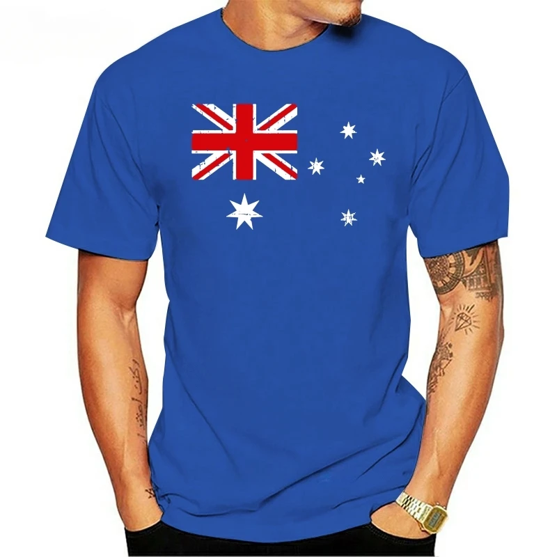 Gift Idea Australian Flag Vintage Style Retro Australia Flag T-Shirt ...