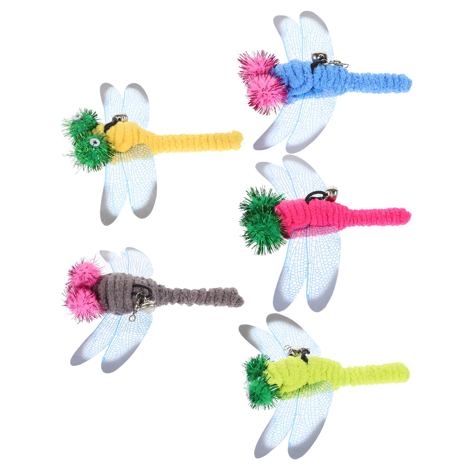 5-Pcs-Cat-Stick-Rabbit-Toys-Robot-Worms-and-Dragonfly-Refill-Teaser ...