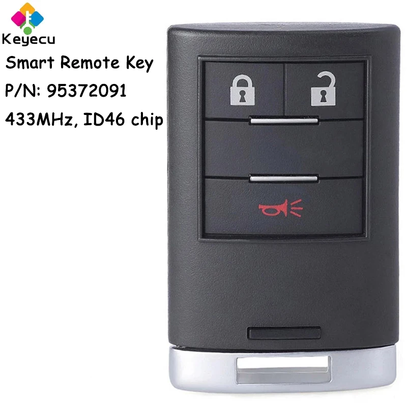 Keyecu Smart Remote Car Key With 3 Button 433mhz Id46 Chip For Holden ...