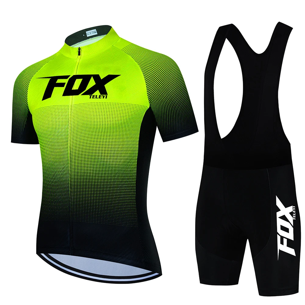 Fox-teleyi-Conjunto-de-Ropa-de-Ciclismo-para-hombre-Maillot-de-manga ...