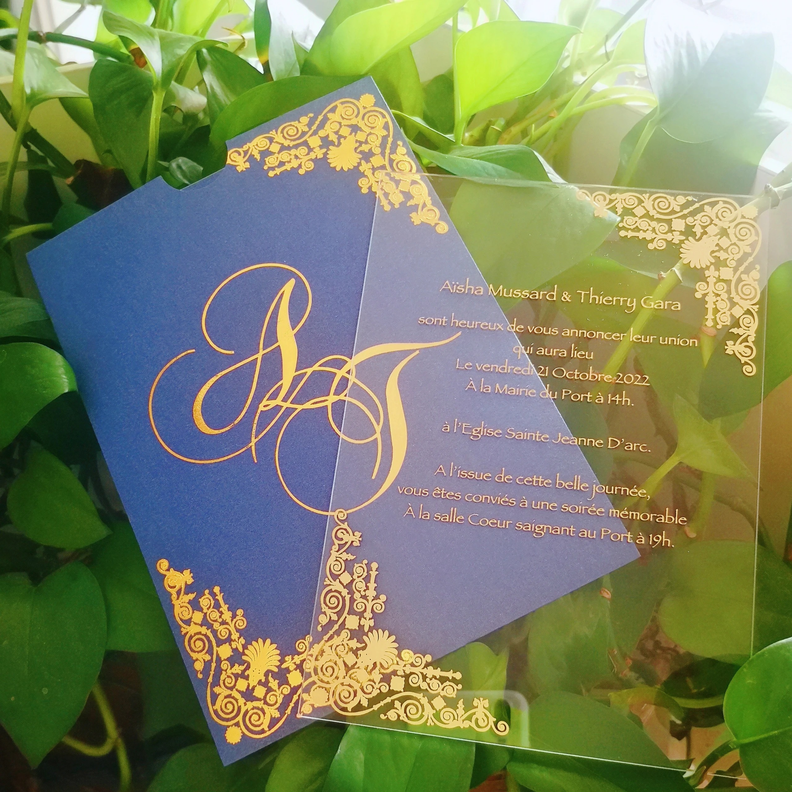 Gold Formal Invitations