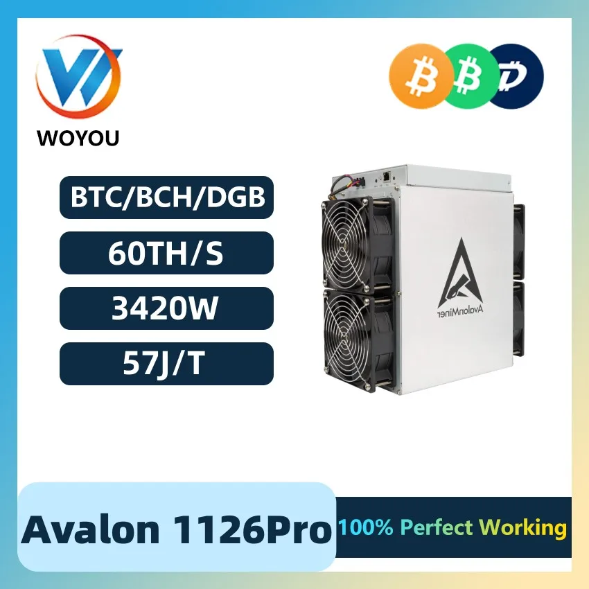 New Avalon A1126Pro 60TH/S A1166PRO 72T 78T Bitcoin Crypto BTC Mining ...