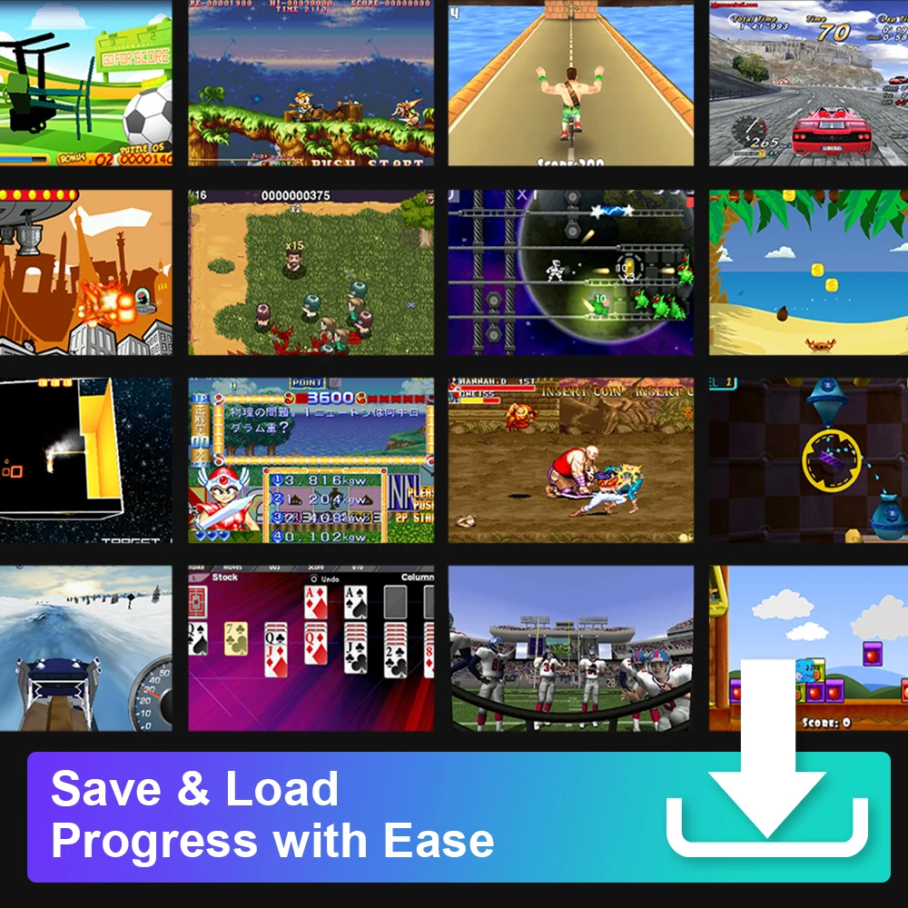 4K HD Portable Video Game Console With 500G Hard Drive Built-in 1700 ...