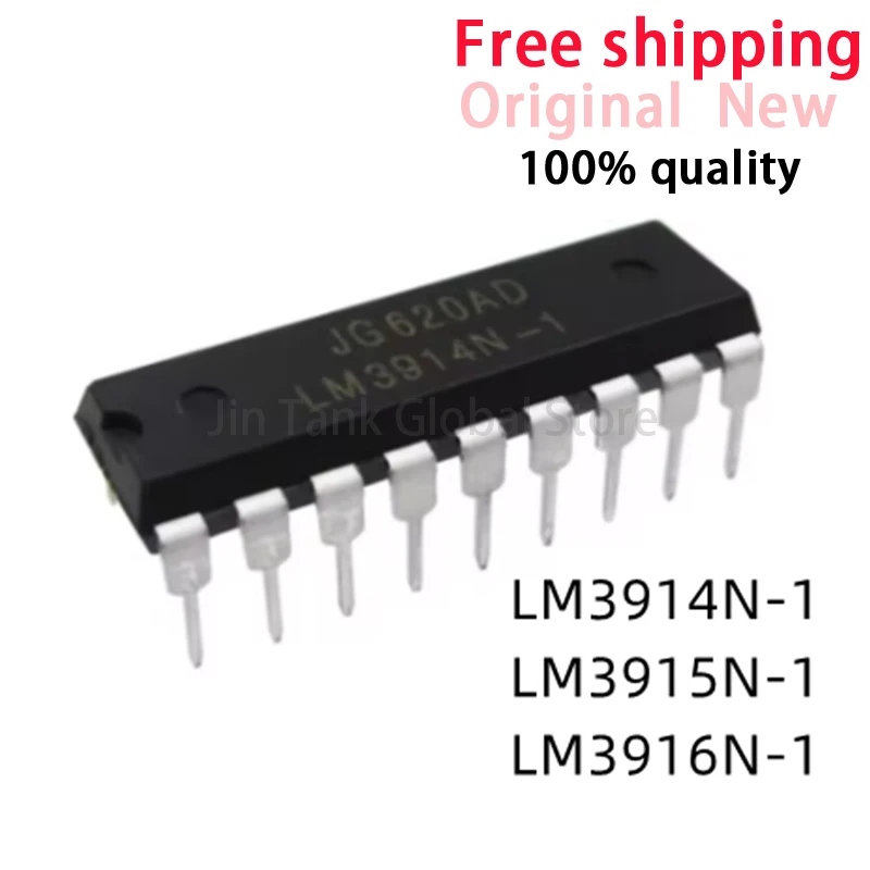 10 قطعة LM3914N-1 LM3915N-1 LM3916N-1 DIP LM3914N LM3915N LM3916N DIP18 ...