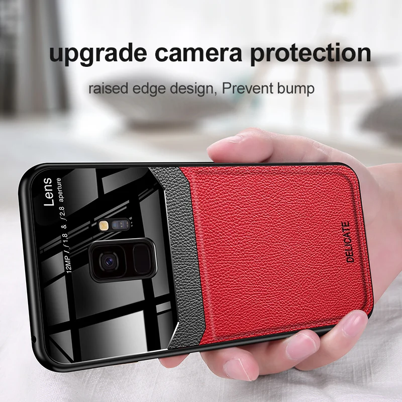 S9-Case-for-Samsung-Galaxy-S9-Plus-Case-PU-Leather-Back-Cover-for ...