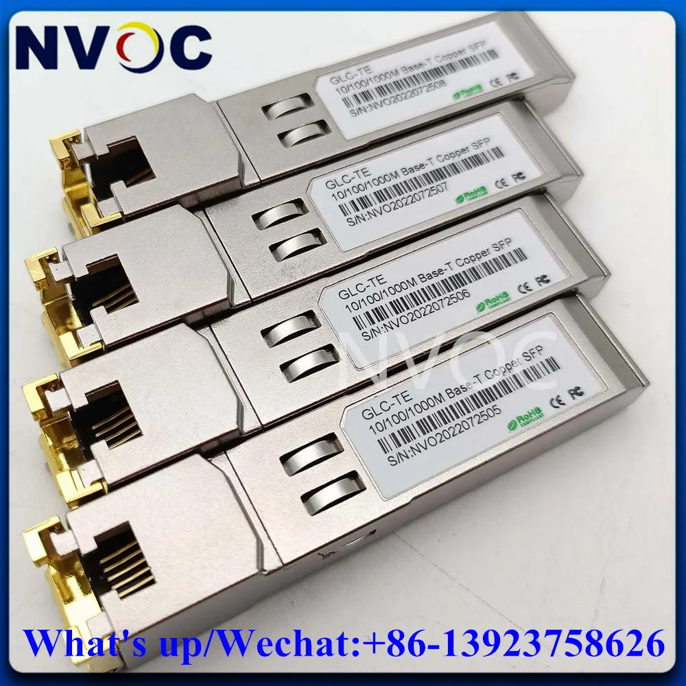 Mini Módulo de cobre Gigabit GBIC, transceptor de fibra Ethernet SFP ...