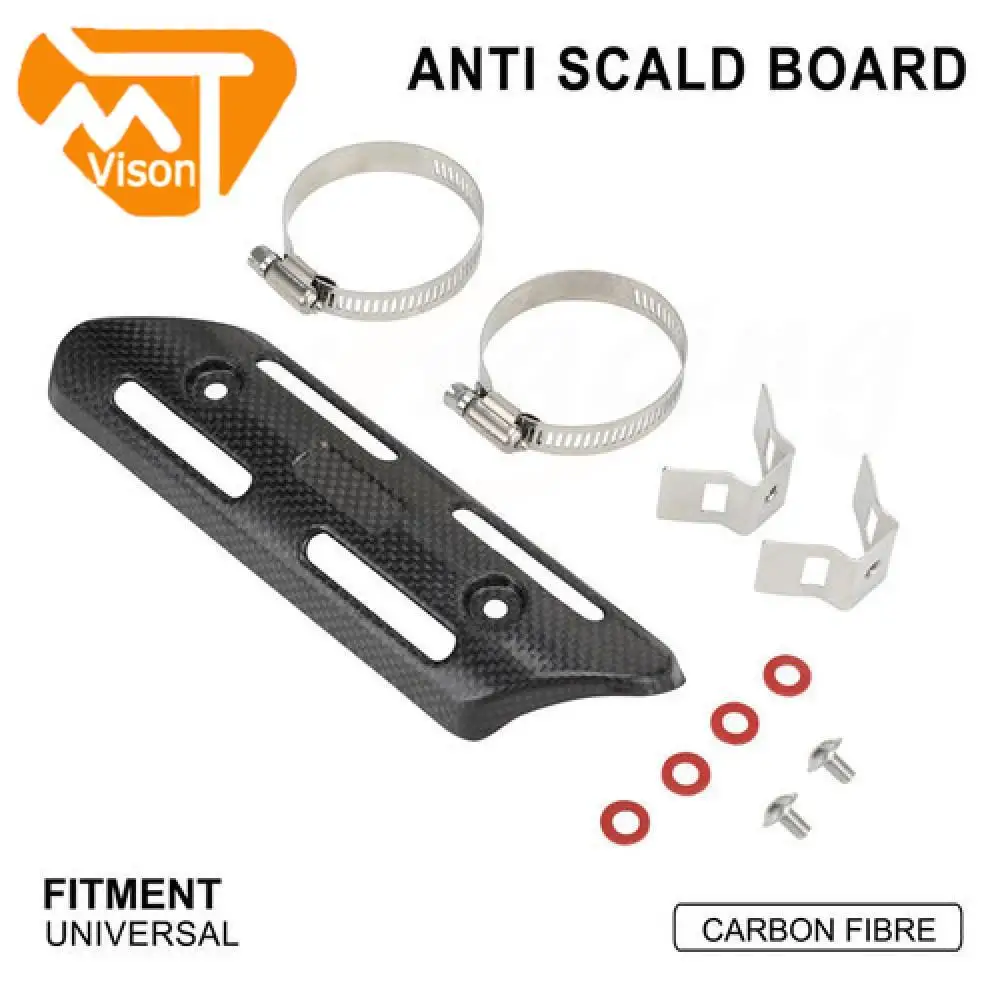 Exhaust-Heat-Shield-Motorcycle-Carbon-Fibre-Universal-Exhaust-Muffler ...