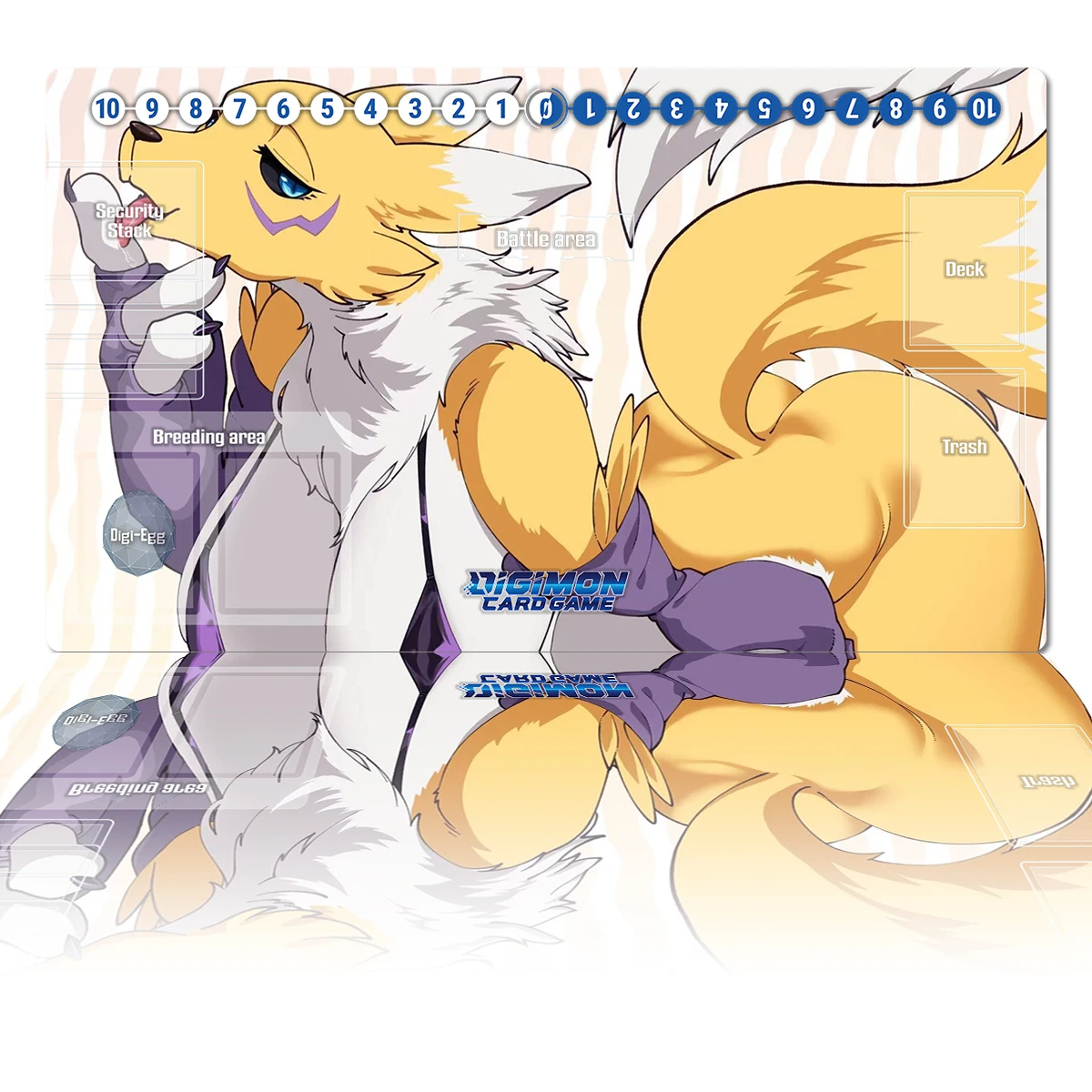 Digimon Playmat Renamon DTCG CCG Board Game Duel Trading Card Game Mat ...